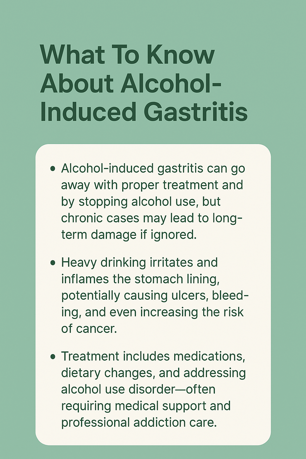 What Is Alcohol-Induced Gastritis? Gastritis Causes, Healing Time ...